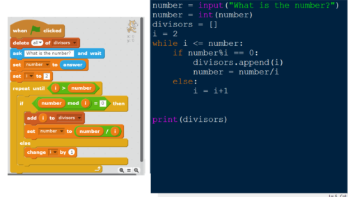 Prime Factor Finder: Scratch vs. Python | Poly Ed